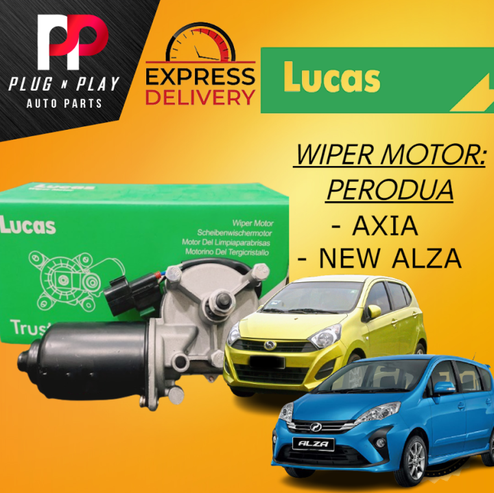 PERODUA AXIA / NEW ALZA LUCAS WIPER MOTOR QUALITY PRODUCT READY STOCK ...