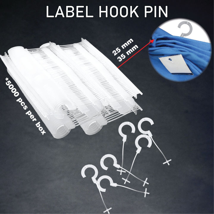 Arrow Tag Gun Hook Pin 25mm/35mm C Standard Clear 5000 pcs | Lazada
