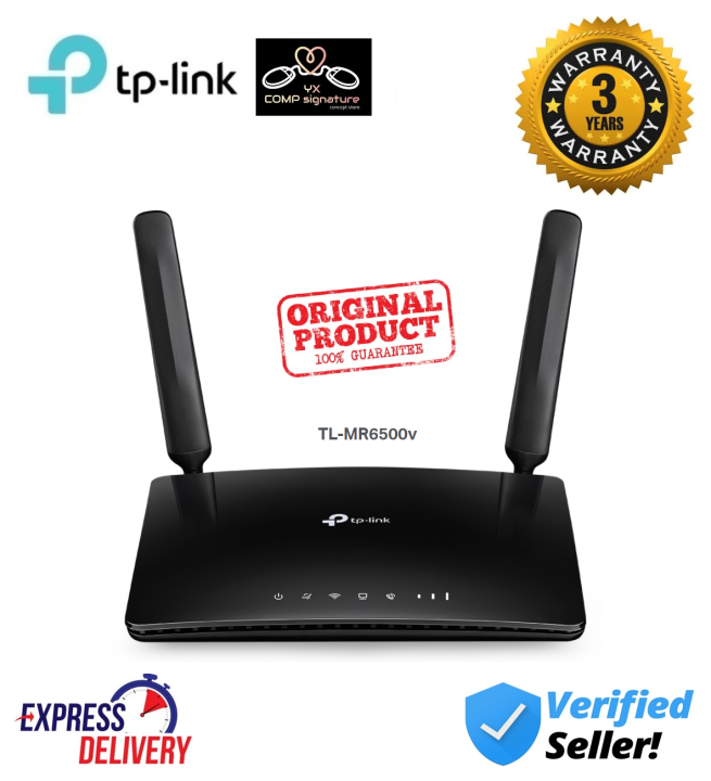 TP-Link TL-MR6500V / MR6500v N300 4G LTE Telephony WiFi Router | Lazada