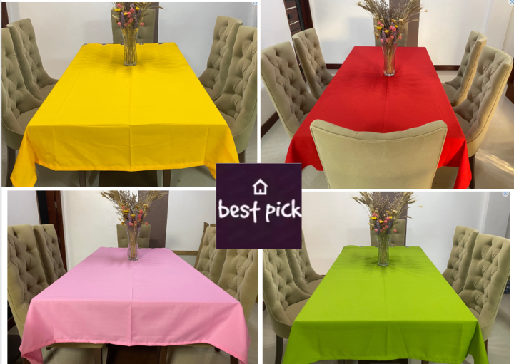 🌟Plain Table Cloth 4, 6 and 8 seaters (KATRINA CLOTH/MAKAPAL/TELA NOT ...