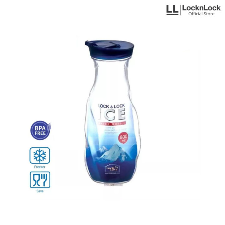 Lock&Lock Ice Water Bottle Botol Air Minum Kulkas 800ml - Biru HAP780 ...
