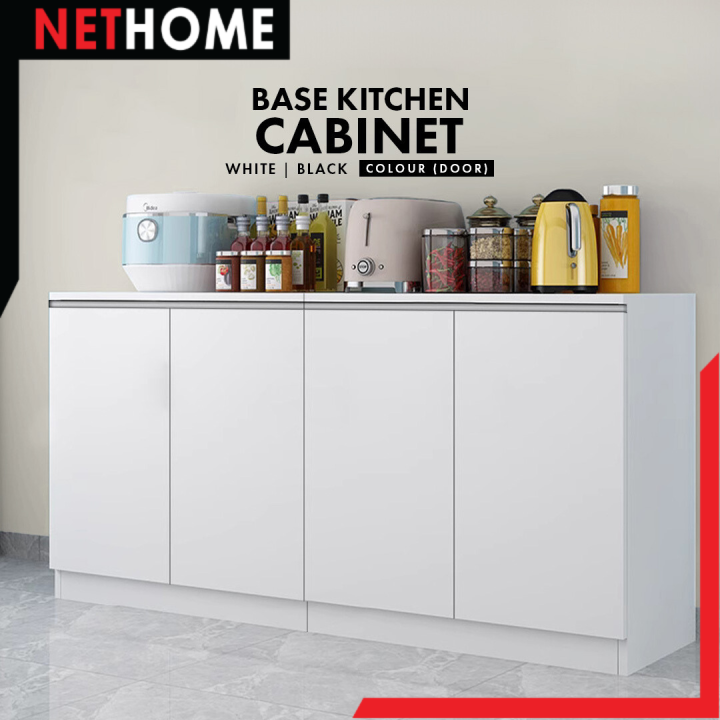 NETHOME: High Gloss Kitchen Cabinet with Waterproof Surface /Kitchen Cabinets Base Unit Kitchen ...