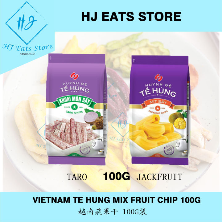 [HALAL] VIETNAM TE HUNG JACKFRUIT CHIP / TARO CHIP 越南 波罗蜜 / 芋头 水果干 100G ...