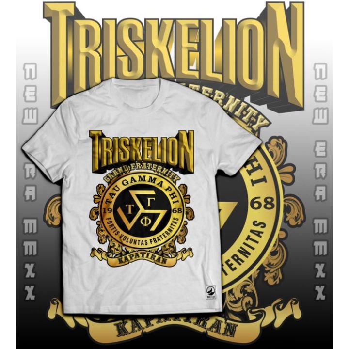Tau Gamma Phi Triskelion Fraternity Sublimation Print - Cotton Spandex ...