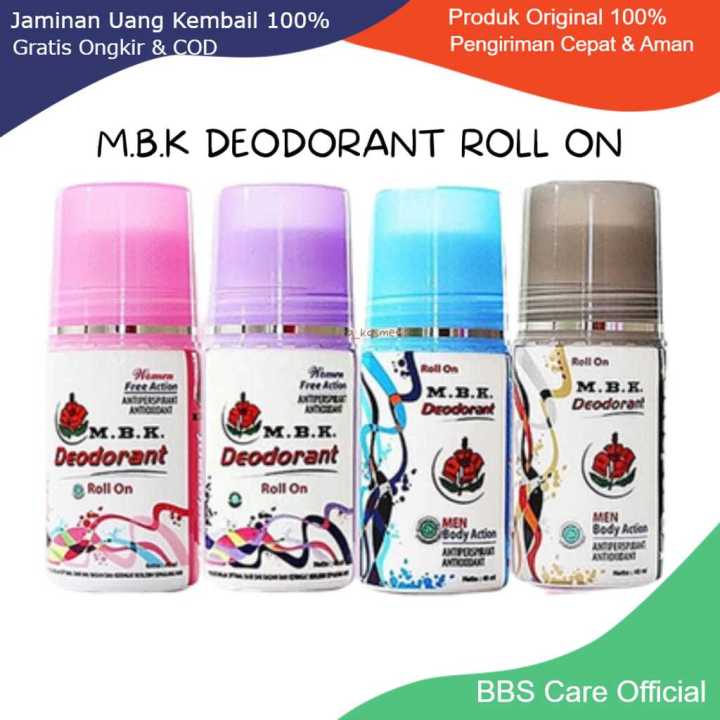 MBK DEODORANT ROLL ON 40ml / DEODORANT PENGHILANG BAU BADAN | Lazada Indonesia