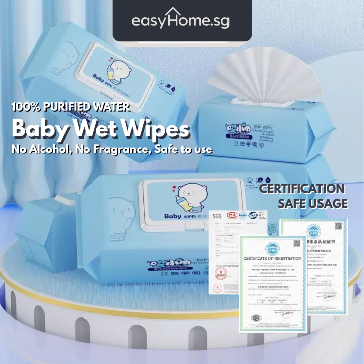 Wet Wipes 80PCS Cap Closing / Baby Wipe / Wet Tissue / Purified Pure ...