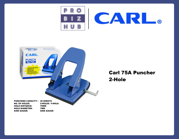 Carl 75A 2-hole Puncher (Original Carl brand) | Lazada PH