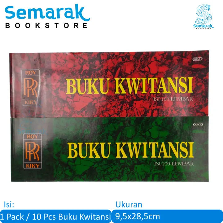 Kiky Kwitansi Buku Pembayaran Besar [1 Pack / 10 Pcs / 100 Lembar ...
