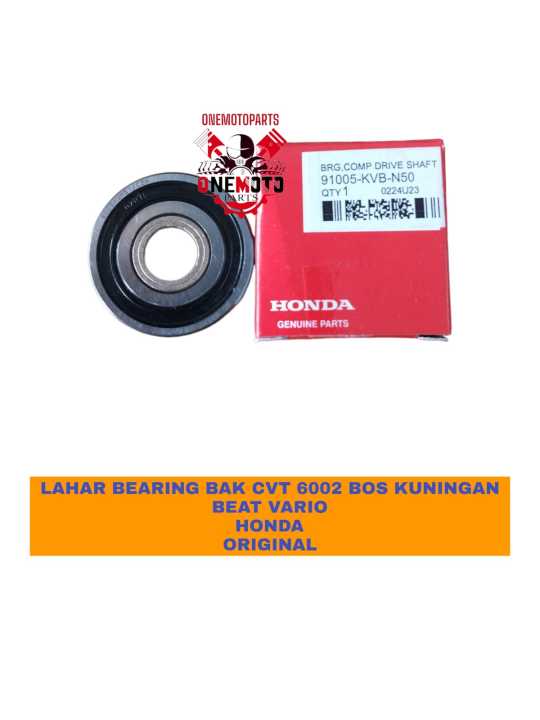 LAHAR BEARING BAK CVT 6002 BOS KUNINGAN BEAT VARIO HONDA 91005-KVB-N50 ORIGINAL | Lazada Indonesia