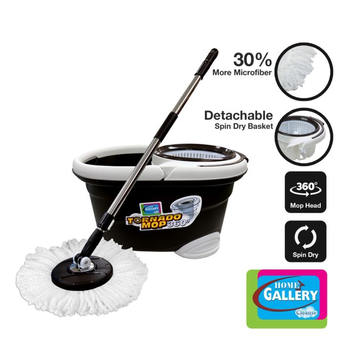Home Gallery Tornado Mop with 1 Microfiber Mop head (ZT10B) | Lazada PH