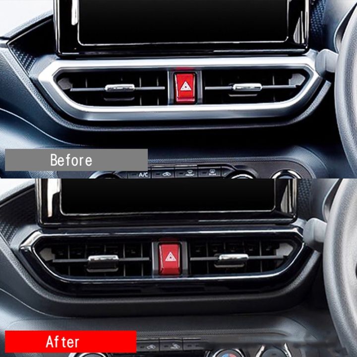 Car Interior Dashboard Center Console Air Vent A/C Outlet Frame Cover ...