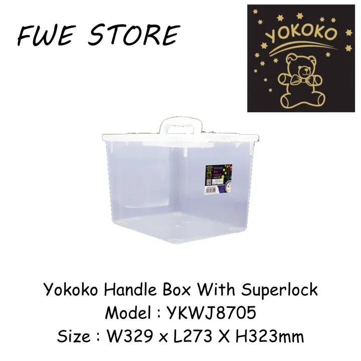 Yokoko Handle Box With Superlock / Storage Box / Kotak Simpanan ...