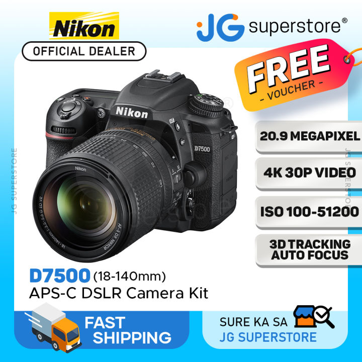 Nikon D7500 DSLR Camera with 20.9 Megapixel DX APS-C Format Sensor, 4K ...