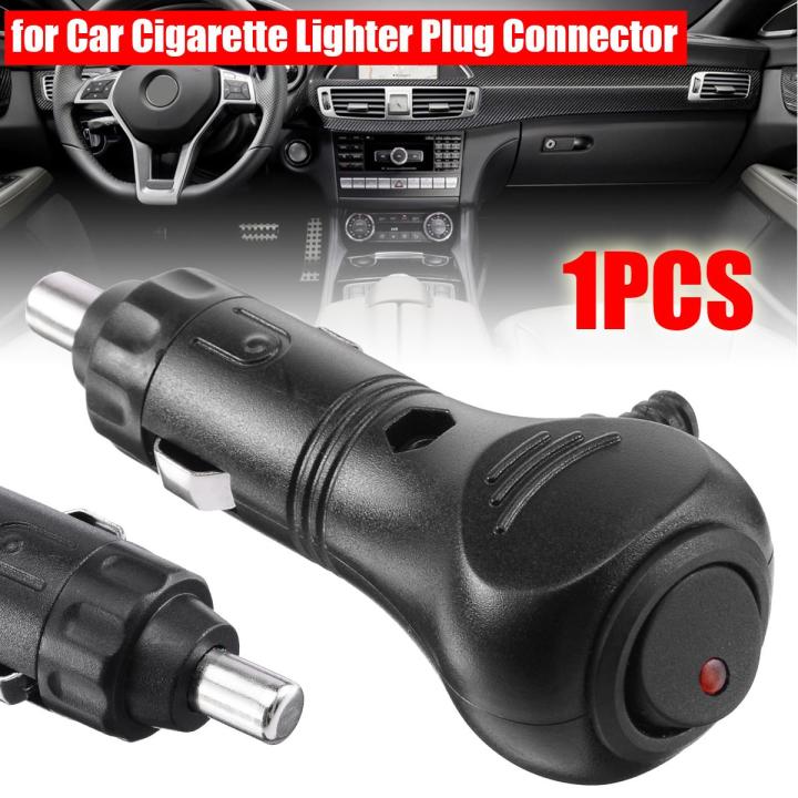 Niahode 12V Male Car Lighter Socket Plug Connector LED On Off Switch ...