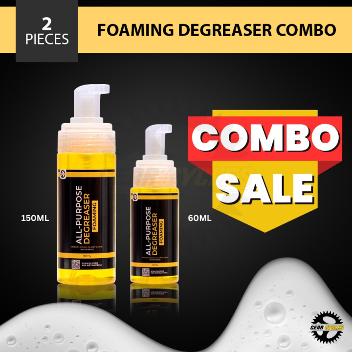 (COMBO Degreaser) Gear Cycles Foaming Degreaser All Purpose 150ml 60ML ...