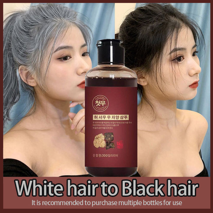 【Fast Blackening】Shampoo Black Hair Shampoo Natural Ingredients Hair ...