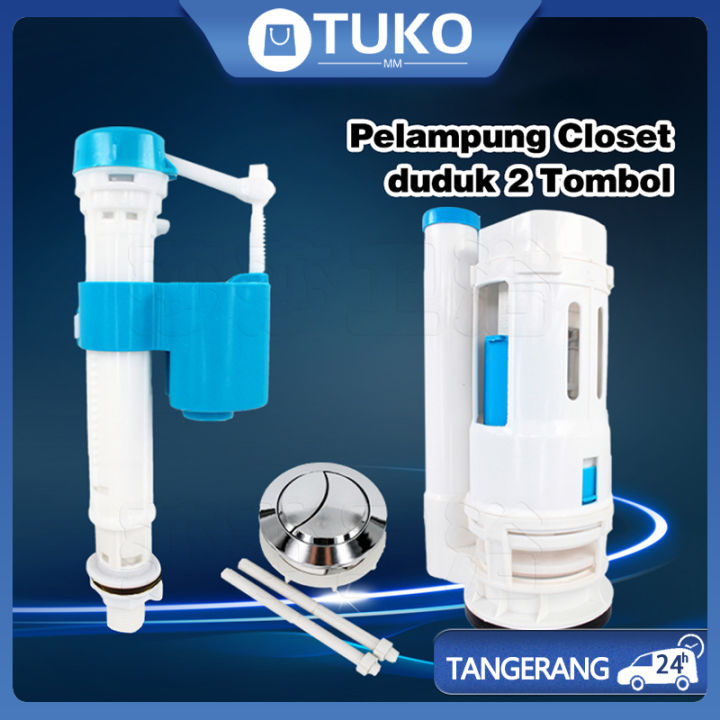 Pelampung Closet Duduk 2 Tombol Universal/Closet Duduk Tombol Atas ...