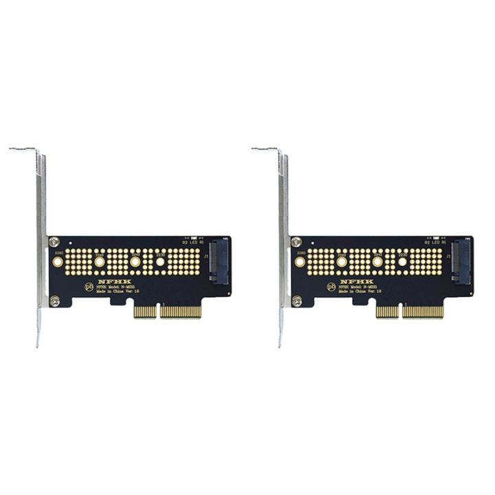 2X M.2 NVME SSD NGFF to PCIE 3.0 X4 Adapter PCIE M2 Riser Card Adapter ...