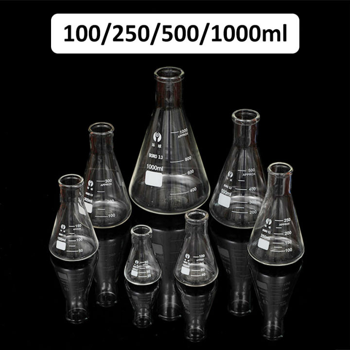 Erlenmeyer Flask 100-1000ML for Lab Chemical Equipment | Lazada PH