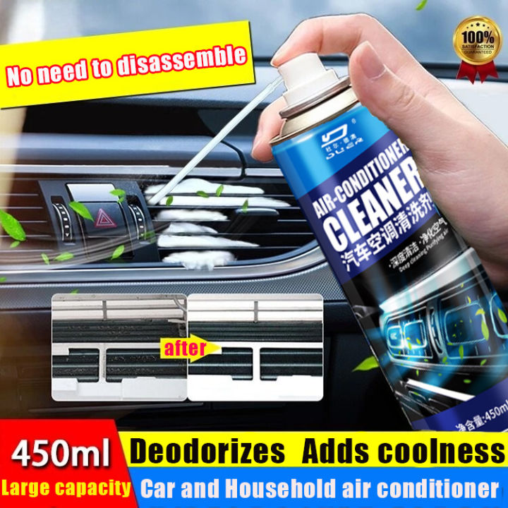 Car Aircon Cleaner Spray No disassembly Car Aircon Cleaning Tools Home ...