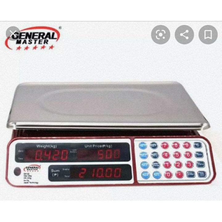 General Master Digital Weighing Scale 10 / 15 / 30 kg | Lazada PH