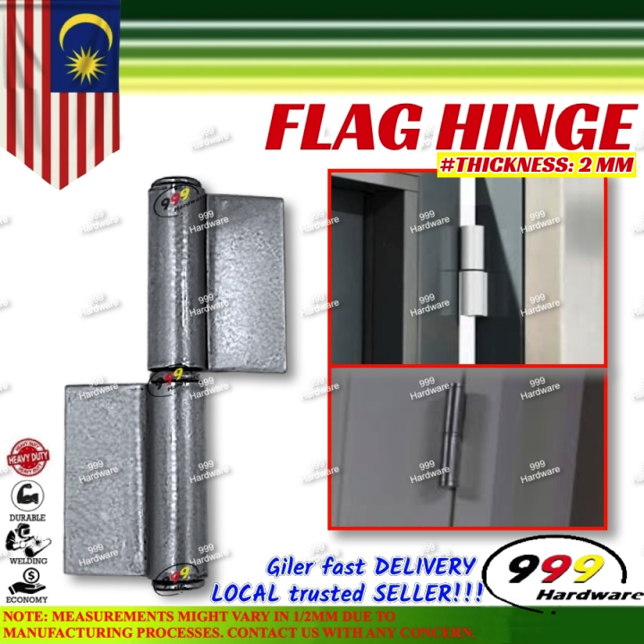 999 MILD STEEL FLAG HINGES / FURNITURE FLAG TYPE HINGE / DOOR FLAG HINGE / WINDOW HINGES / WELD ...