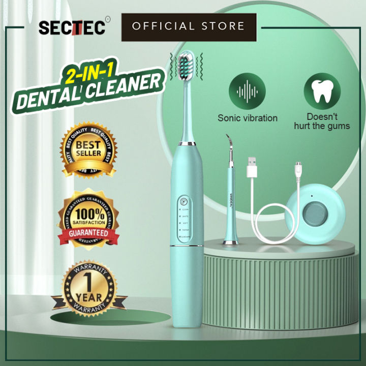 SecTec 🔥FAST POS🔥USB Rechargeable Waterproof Dental Calculus Remover 2 ...