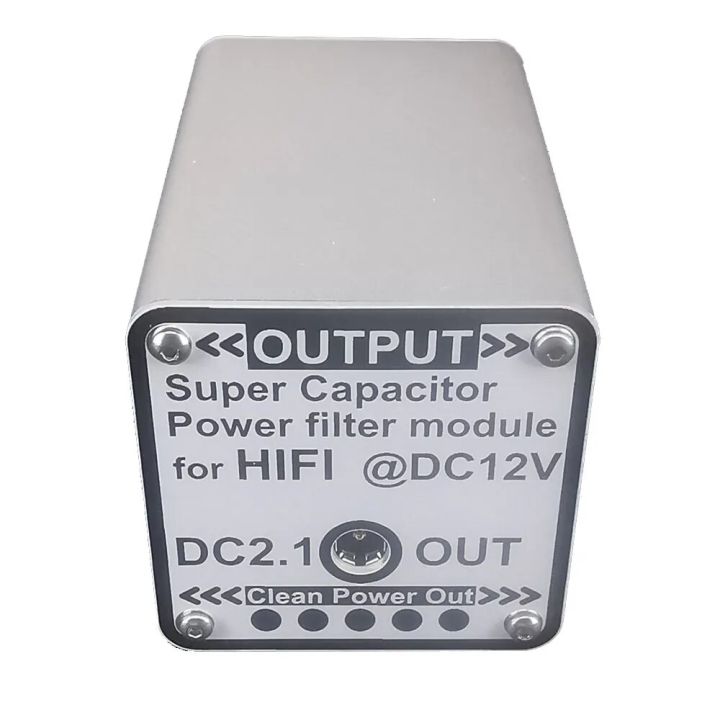 12V Super Capacitor Power Filter DC2.1 Input and Output for Audio Video ...