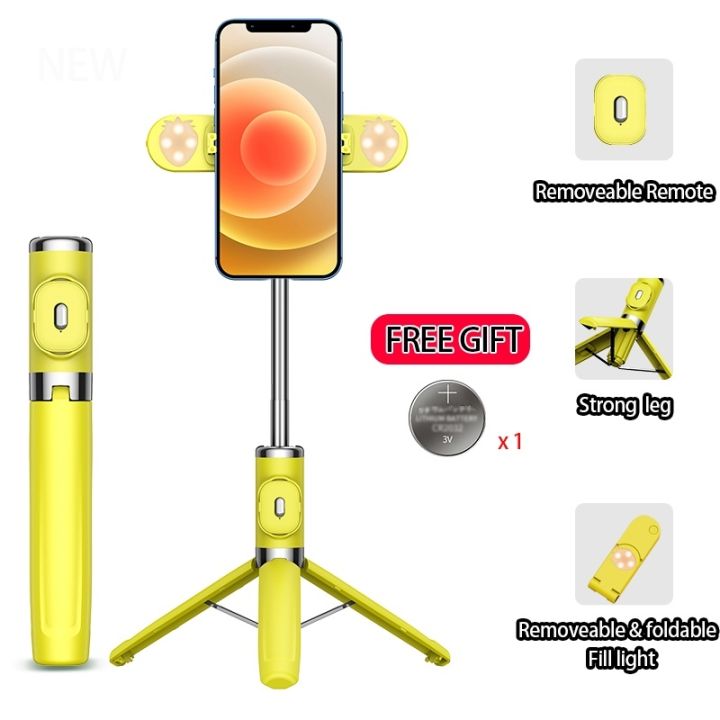 卍 Upgraded 1Meter High 360 Degree Rotable Selfie Stick With Upgraded ...