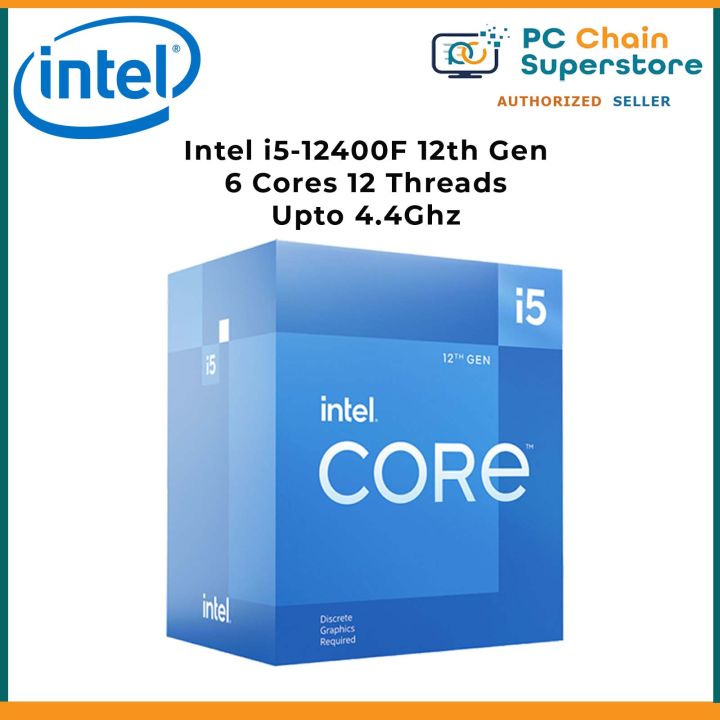 Intel Core i5-12400F i5 12th Gen LGA1700 6 Cores 12 Threads Upto 4.4Ghz Processor | Lazada PH
