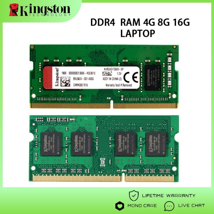 KINGSTON DDR4 RAM Notebook 4GB 8GB 16GB Memory For 2133Mhz 2400Mhz ...