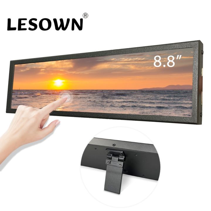 USB Type C 8.8inch Ultra Wide Stretched Bar LCD Monitor 1920x480 HDMI ...