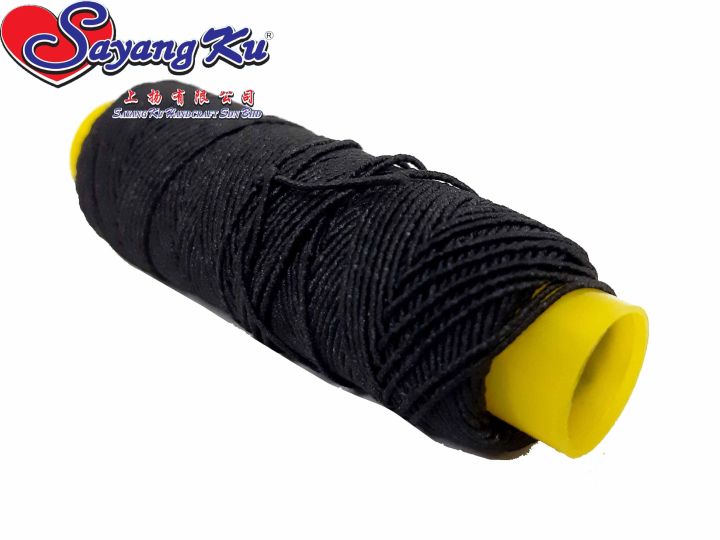 (Hot)Elastic Thread / Benang Getah (Black & White) (1 pcs) | Lazada