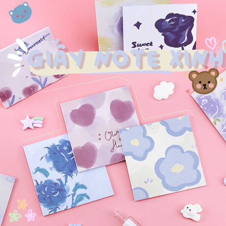 Giấy Note giấy ghi chú 4 trong 1 thiết kế xinh xắn | Lazada.vn