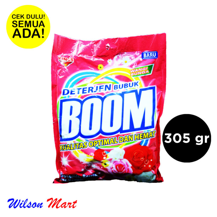 BOOM DETERJEN DETERGENT BUBUK WANGI BUNGA 305 GRAM | Lazada Indonesia