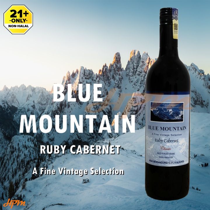 Blue Mountain Ruby Cabernet Classic 加州红酒 750ml | Lazada
