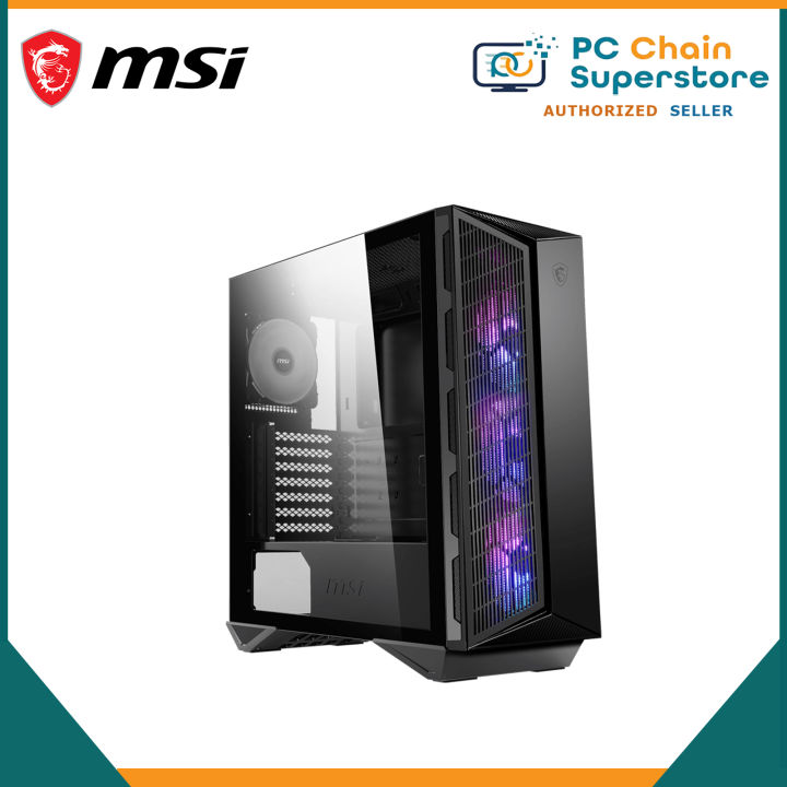 MSI MPG Gungnir 110M ATX Desktop Casing with 3 ARGB Fans | Tempered ...