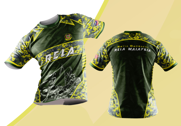 2024 Malaysian Rela Corps Digital Camo Unisex Sports Jersey t Shirt ...
