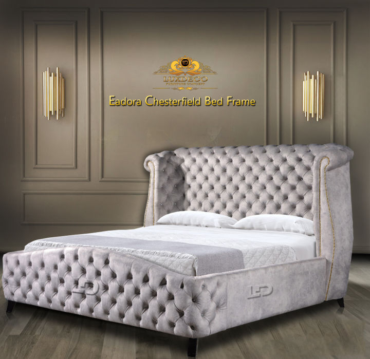 [PRE-ORDER] Eadora CHESTERFILD BED FRAME (ETA:2021-12-30) | Lazada