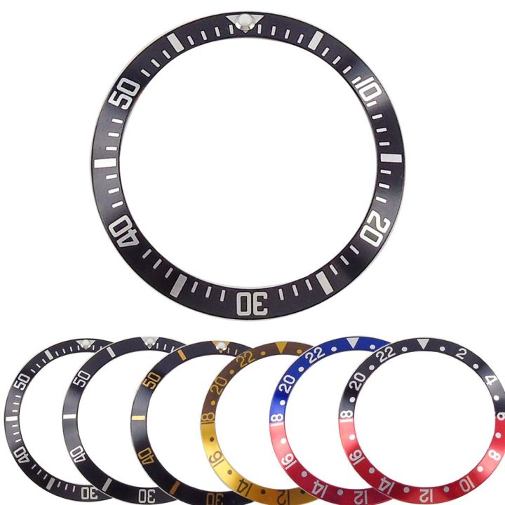 Aluminum Bezel Insert Fit For 40Mm GMT Watches 38Mm / 30.5 Mm Sloped ...