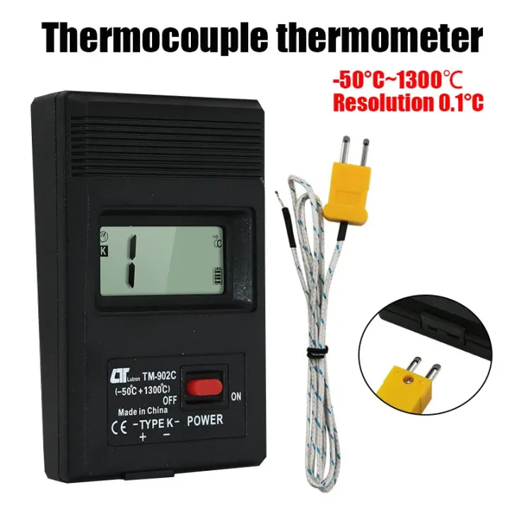 （Dog Egg Dressing） TM-902C K Type Digital LCD Temperature Detector -50 ...