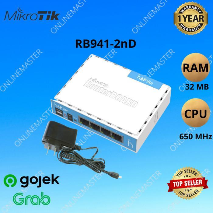 MIKROTIK ROUTER WIRELESS RB941-2ND (HAP-LITE) - REGASARI STORE | Lazada ...