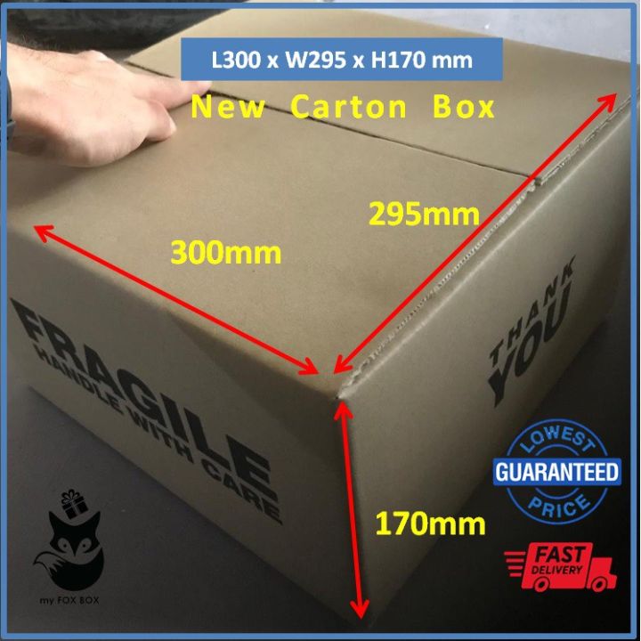 NEW Carton Box Packaging Box Thick Layer Box Medium Size 300x295x170mm ...