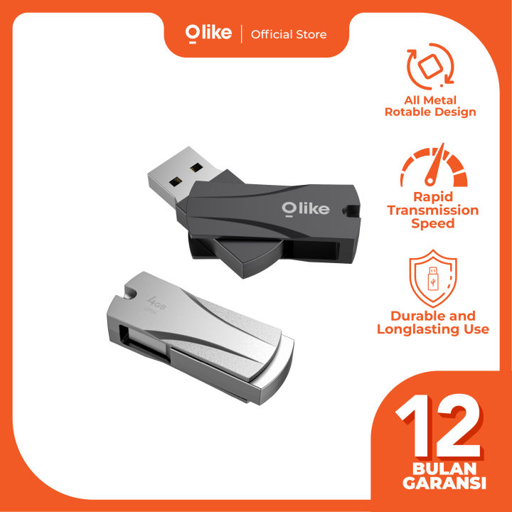 OLIKE FLASHDISK FULL METAL HIGH SPEED MEMORY 4GB 8GB USB 2.0 OF1 ...