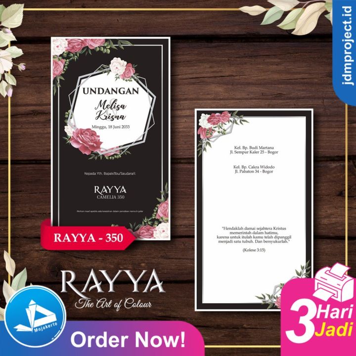 Undangan Pernikahan Rayya 350 Harga Murah Terbaru | Lazada Indonesia