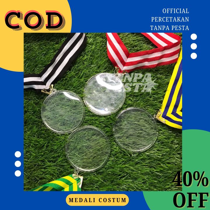 Medali insert paper kosongan - mendali Costum polosan tali pita piagam ...