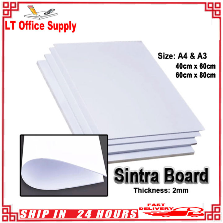 1piece PVC Sintra Board White Thickness 2mm | Lazada PH