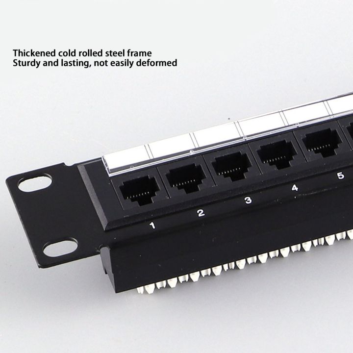 Network Patch Panel Cold Rolled Steel Frame 24 Port RJ45 Patch Panel ...