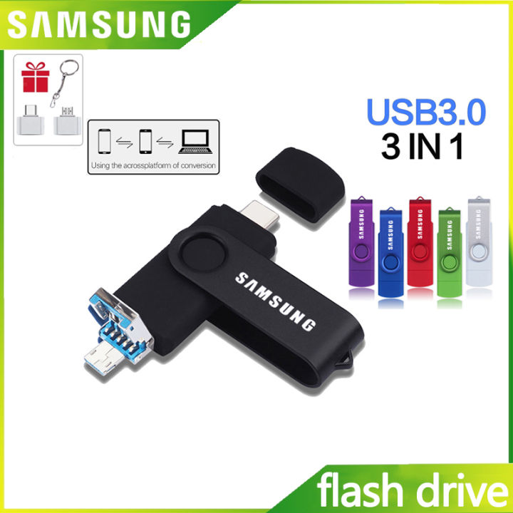 Samsung TYPE-C 3-in-1 flash drive 16GB/32GB/64GB USB memory stick 128GB ...