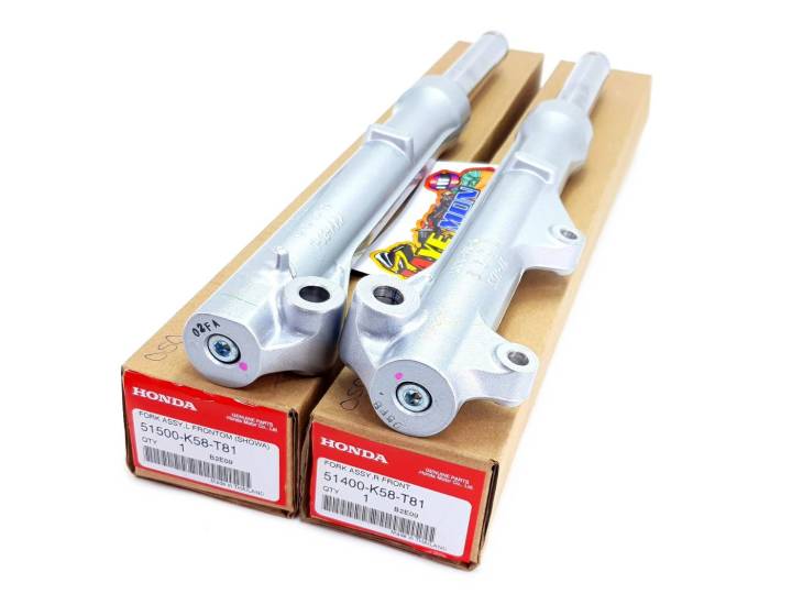 โช้คหน้า โช๊คอัพหน้า ดิสเบรคสีดำ L,R แท้เบิกศูนย์ HONDA wave110i ปี2009-2022 wave125i 2012-2022 ...